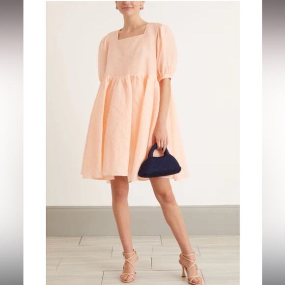Merlette | Dresses | Merlette Dress Eemnes Babydoll Mini In Light Peach ...
